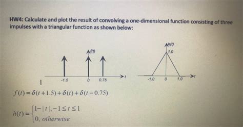 solved hw4 calculate and plot the result of convolving a