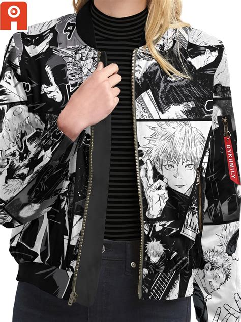 Jujutsu Kaisen Gojo Bomber Jacket Unique Anime Apparel For Fans