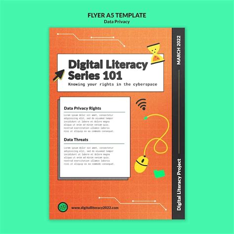 Free Psd Gradient Data Privacy Template