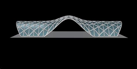 Pavilion Triangulated Wireframe Architecture Parametric V2 3d Model