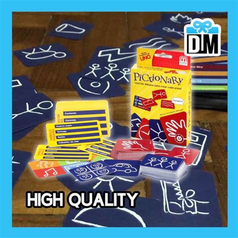 Jual Uno Pictionary Gambar Lukisan Tebak Kata Huruf Berdasarkan Clue Shopee Indonesia