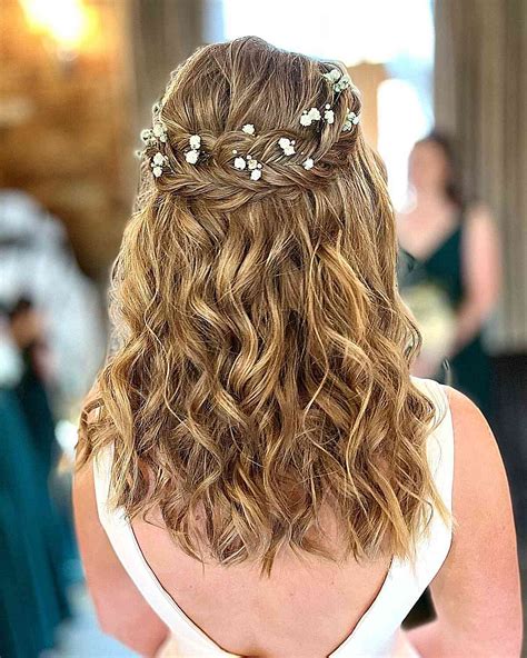 Curly Hairstyles For Wedding Half Up