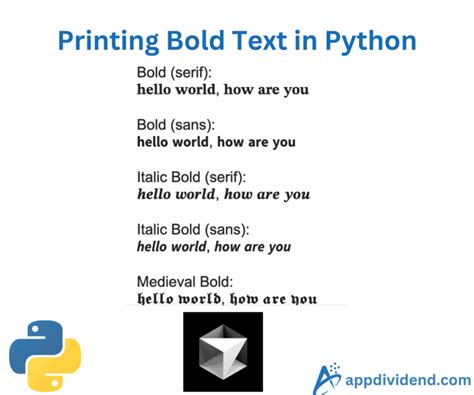 Printing Bold Text In Python Console Gui Web Pdf Logging Jupyter Notebook