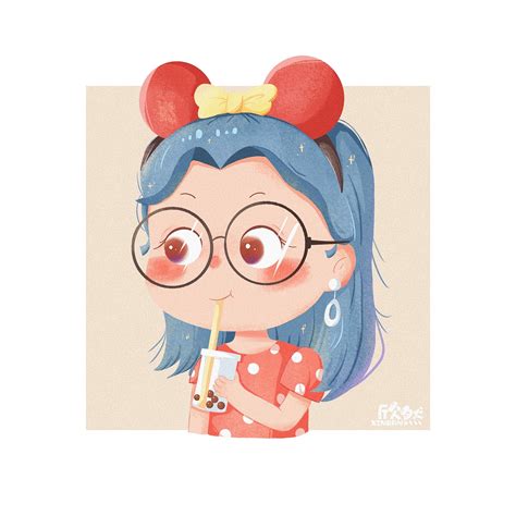 原创卡通头像九宫格欣然090301 站酷zcool