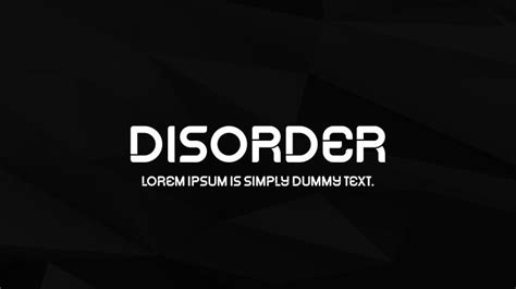 Disorder Font Download Free For Desktop Webfont