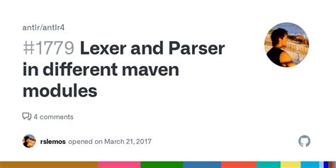Lexer And Parser In Different Maven Modules · Issue 1779 · Antlr