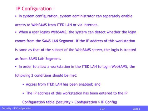 PPT Security IP Configuration PowerPoint Presentation Free Download ID 3901147