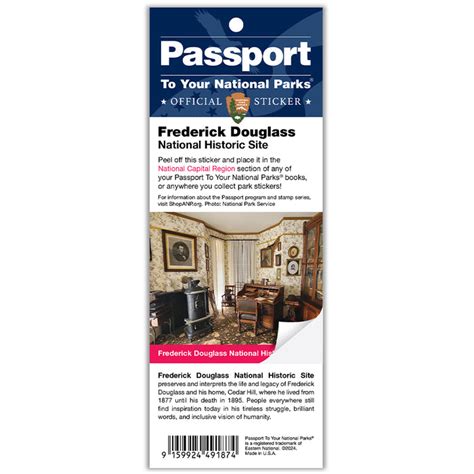 Frederick Douglass Nhs Passport Sticker — Americas National Parks