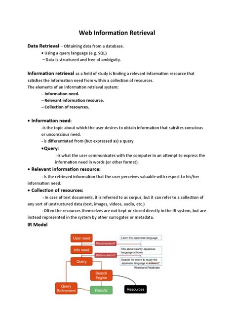 Web Information Retrieval Pdf Information Retrieval Search Engine
