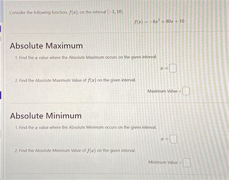 solved consider the following function f x on the