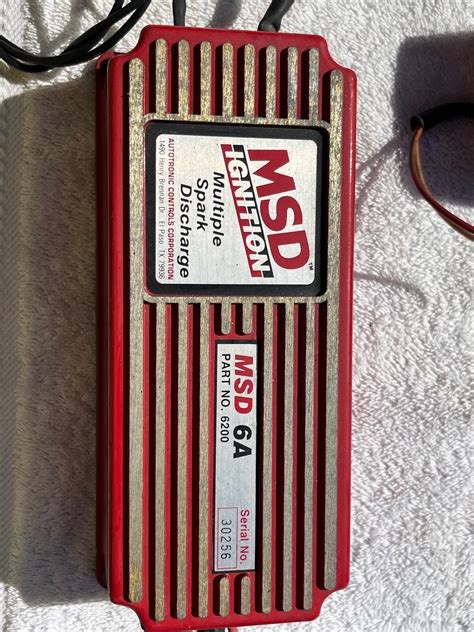 2 Msd 6a Ignition Units 1 8910 Tachometer Adapter ﻿ Miscellaneous