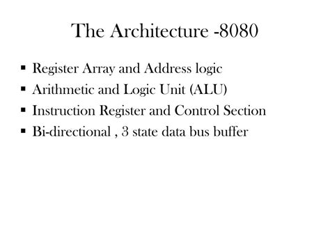 Ppt Microprocessor 8080 An Overview Powerpoint Presentation Free Download Id 1776513
