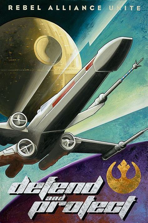 Defend And Protect By Mike Kungl Star Wars Poster Star Wars Fandom