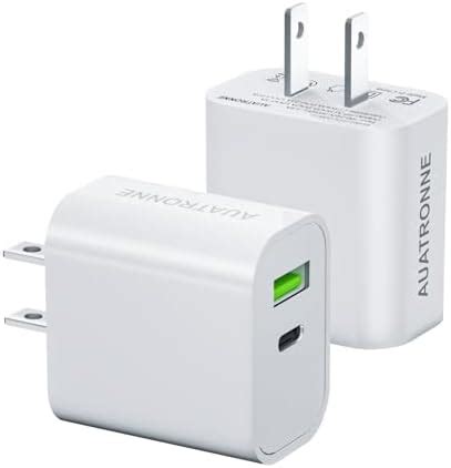 Amazon Com Pack Dual Port USB C Charger Block W Dual Port PD Fast Charging USB C A