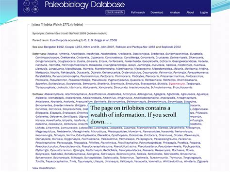 Paleobiology Database Ppt