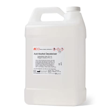 Acid Alcohol 3 Hcl In Reagent Alcohol Medical Chemical Corporation