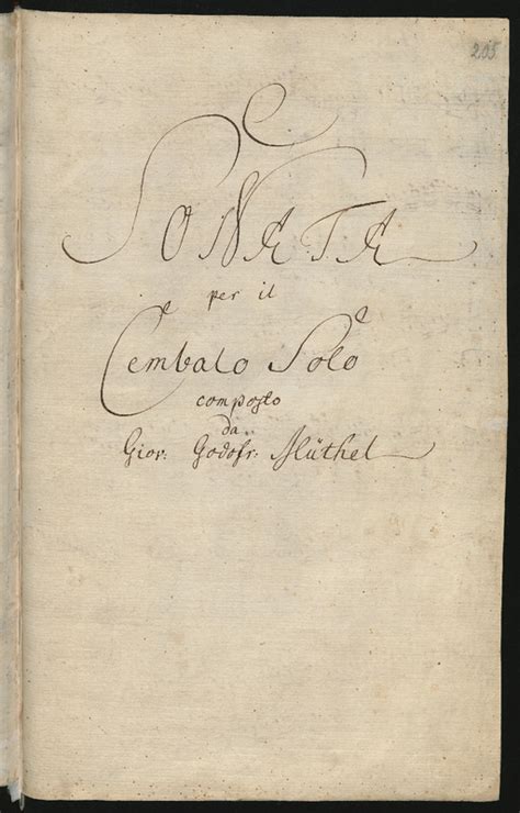 Harpsichord Sonata In B Flat Major Müthel Johann Gottfried Imslp