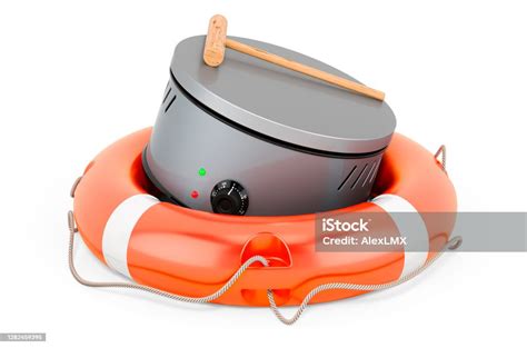 팬케이크 메이커 또는 크레이프 메이커의 서비스 및 수리 흰색 배경에 격리된 3d 렌더링 3차원 형태에 대한 스톡 사진 및 기타 이미지 3차원 형태 가사 집안일 가정