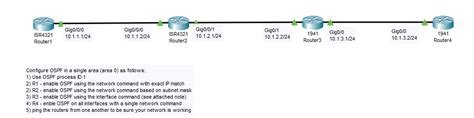 Solved Configure OSPF In A Single Area Area As Chegg
