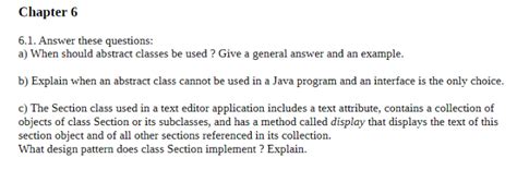 Solved Answer These Questions A When Should Abstract Chegg Com