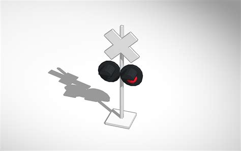 3d Design Railroad Crossing Lights Tinkercad