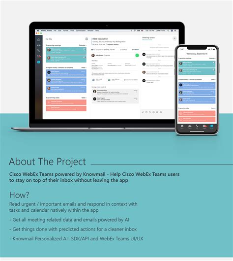 Cisco WebEx Teams Concept Solution By Knowmail On Behance