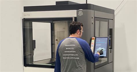 The Technology House Accelerates Large Scale Parts Production With 3d Systems Sla 750 3d Systems