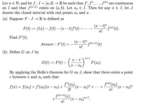 solved let n e n and let f i [a b] → r be such that f
