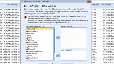 Restructure Spss Data From Long To Wide Format Youtube