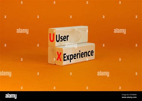 Ux User Experience Symbol Concept Words Ux User Experience On Wooden