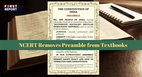 Ncert Removes Preamble From Class 3 6 Textbooks