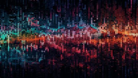 Premium Photo Pixelated Backdrop Glitched Error Message Futuristic