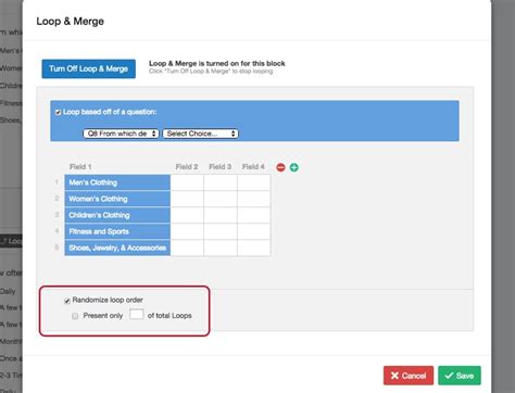 Loop And Merge Randomly Show A Question In Some Loop Iterations But Hide In Other Iterations Xm