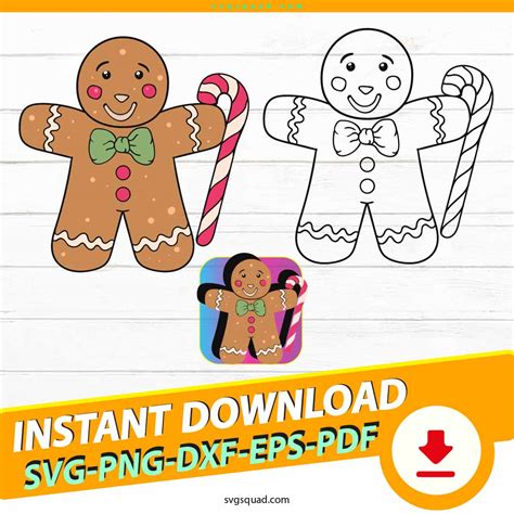 Gingerbread Svg Png Svgsquad