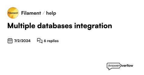 Multiple Databases Integration Filament
