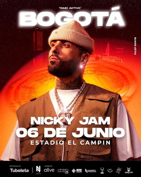 Nicky Jam En Bogotá 2026 Fecha Invitados Y Concierto En El Campín