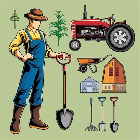 Premium Vector Farmer Vector Pack