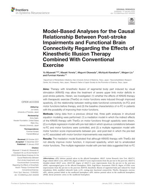 Pdf Model Based Analyses For The Causal Relationship Between Post