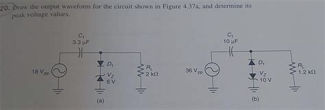 Solved Draw The Output Waveform For The Circuit Shown In Chegg