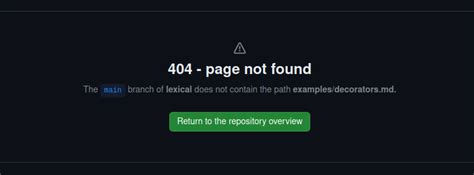 Bug Broken Link In Readme · Issue 5190 · Facebooklexical · Github