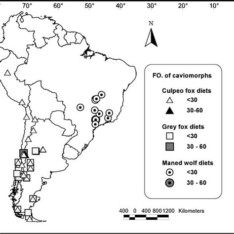 Frequencies Of Occurrence Of Caviomorphs In The Diets Of Carnivore