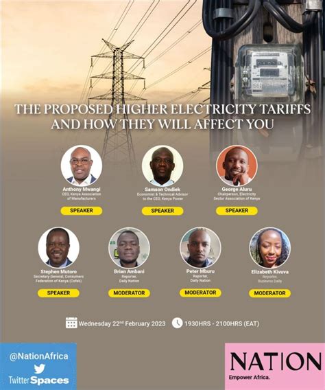 George Aluru On Linkedin Join Us On Twitter Tonight As We Discuss The Electricity Tariffs 730pm