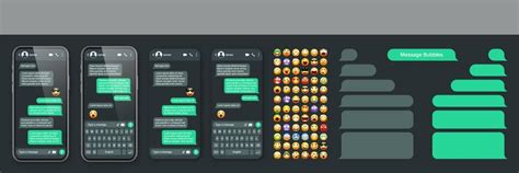Smartphone Messaging App User Interface Royalty Free Vector
