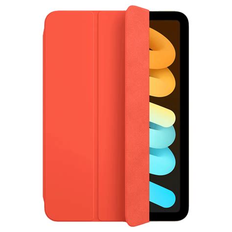 Buy Apple Smart Folio Case For Apple IPad Mini 6th Gen Magnetic Attachments Electric Orange