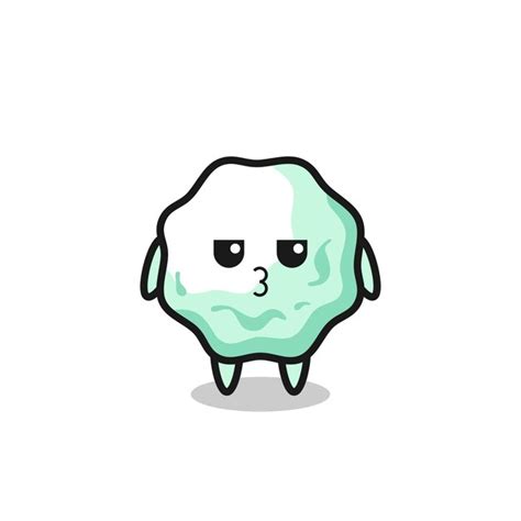Premium Vector The Bored Expression Of Cute Chewing Gum Characters