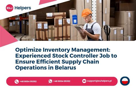 optimize inventory management experienced stock controller job to