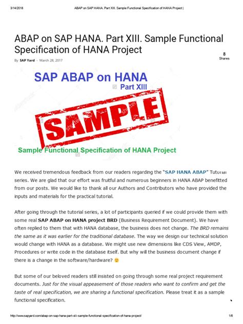 Abap On Sap Hana Part Xiii Link All Lessons Download Free Pdf