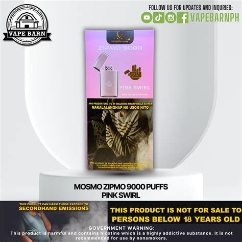 Cs Mosmo Zipmo 9000 Puffs Vape Barn Ph
