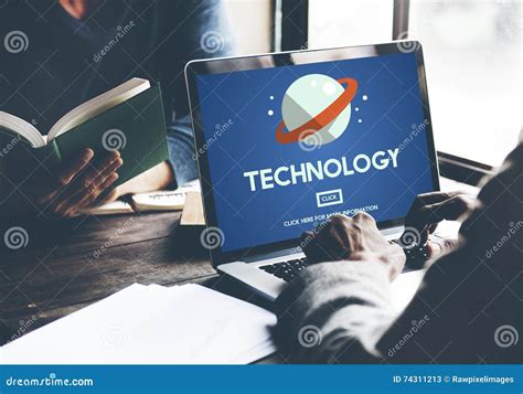 Technology Data Digital Internet Innovation Tech Concept Stock Image Image Of Notebook