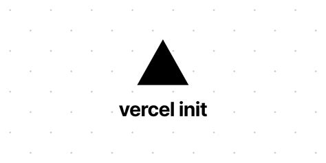 vercel init cli commands vercel docs